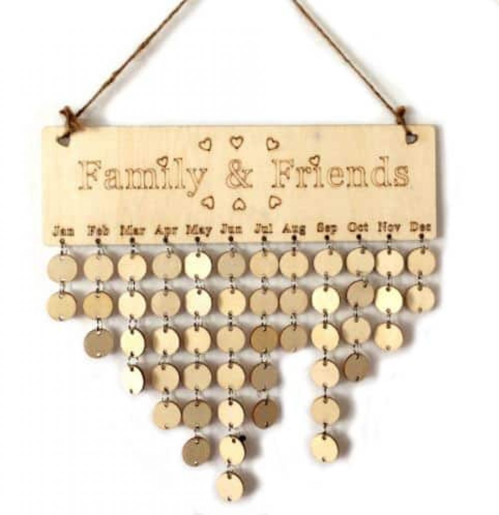 Calendario de madera para no olvidar fechas señaladas - Woodenson Calendario de madera para no olvidar fechas señaladas - Woodenson